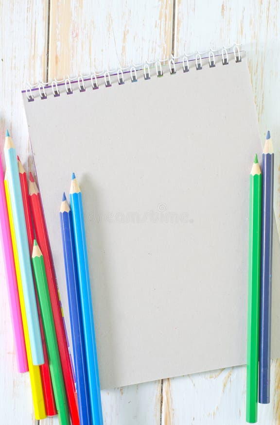 Note and pencils stock image. Image of learning, color - 31403057
