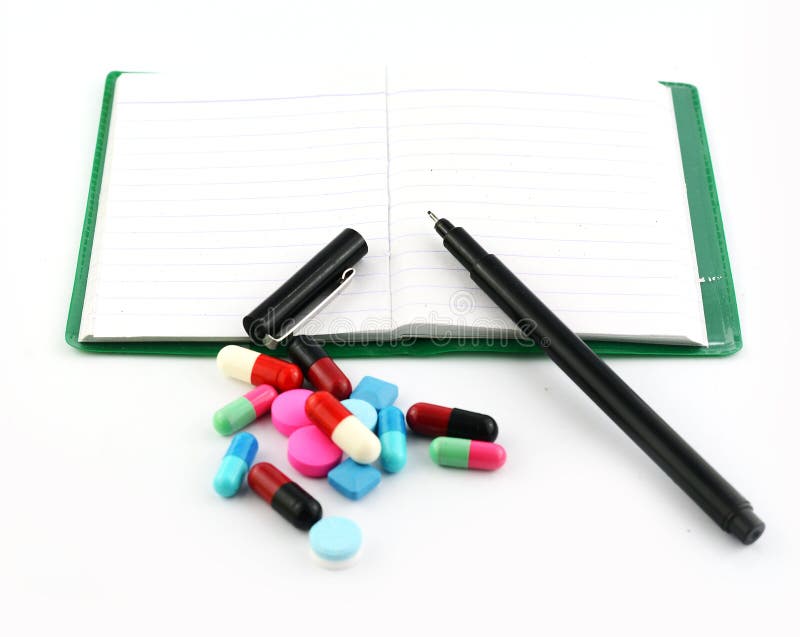 Note for pills stock image. Image of bottle, equipment - 33163551