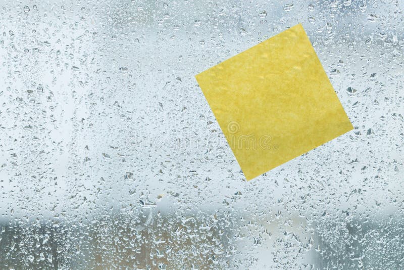 Note on rain stock photo. Image of bulletin, remember - 51001538