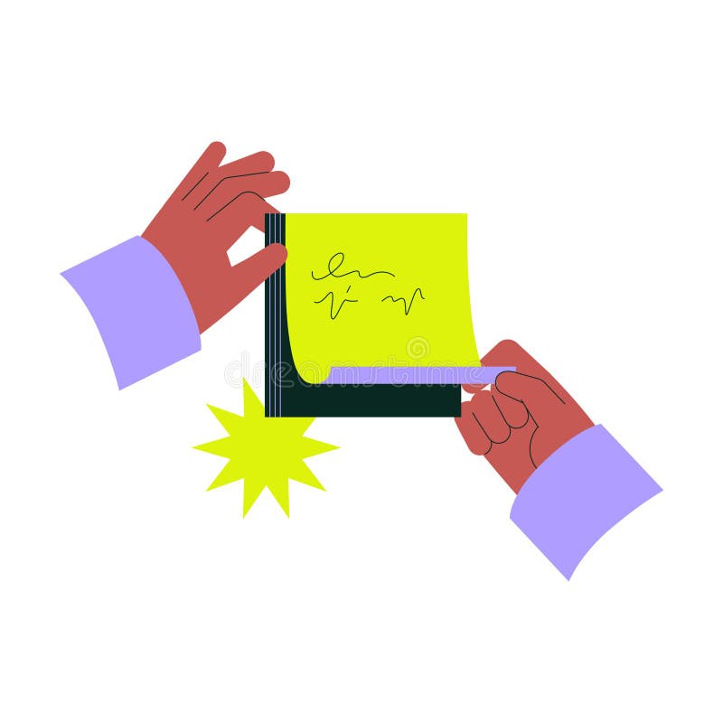 Note with Signature Being Passed between Hands, Symbolizing Document ...