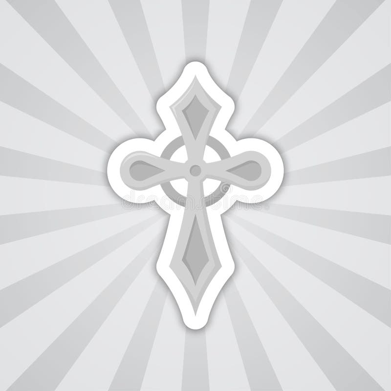 Note Sticker with Christian Cross, Vector Stock Vector - Illustration ...