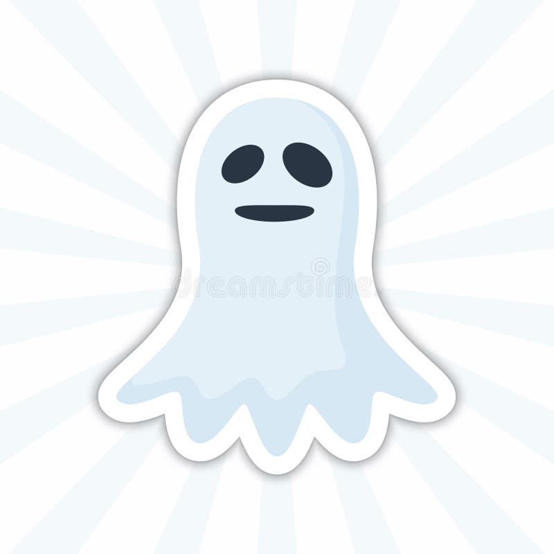 Note Sticker with Ghost, Vector Stock Vector - Illustration of ...