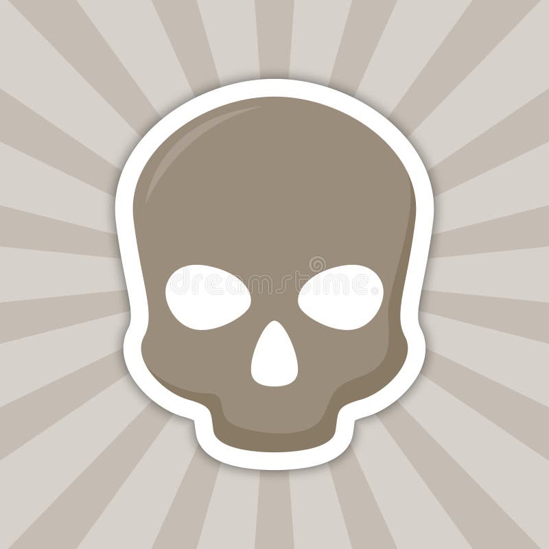 Note Sticker with Skull, Vector Stock Vector - Illustration of gothic ...