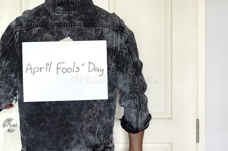 A Note on Sticky Tape of the Man Back Side Stock Image - Image of humor ...