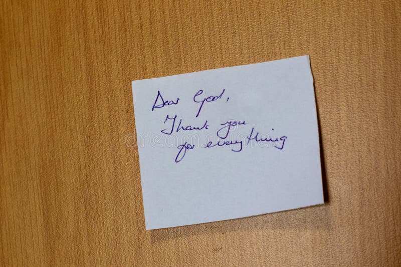 Dear God Thank You for Everything Stock Photo - Image of thank, design ...