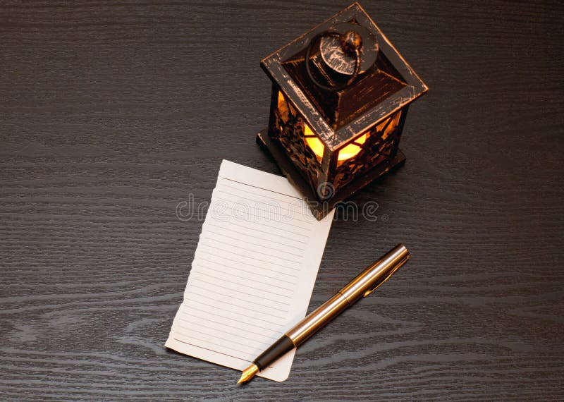 Note on the table stock image. Image of empty, retro - 48039013