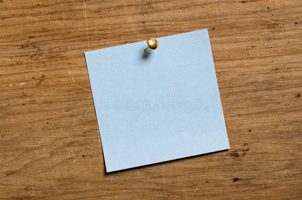 Note with Tack. stock image. Image of list, note, memory - 5857517