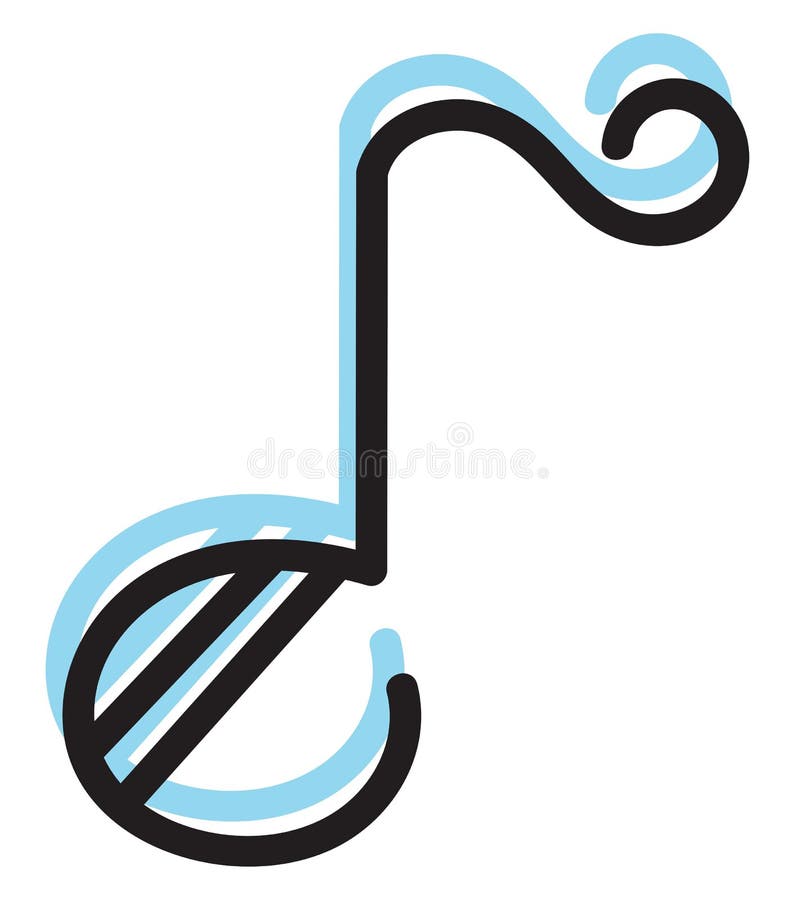 Note with a tail, icon stock vector. Illustration of icon - 259785704