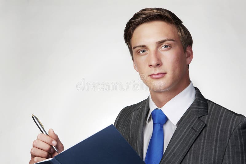 Note taking stock photo. Image of write, business, young - 21914430