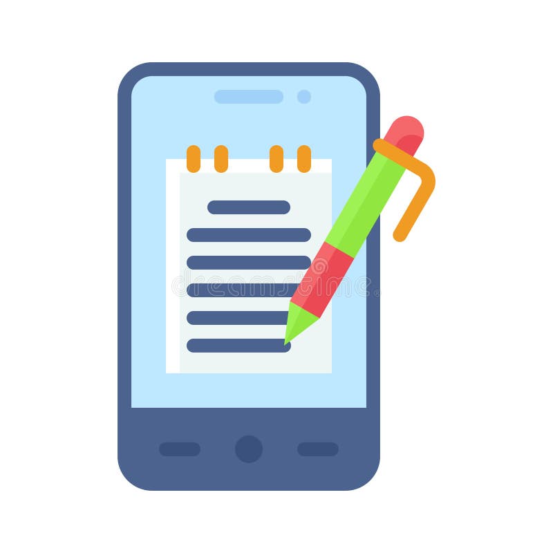 Note Taking Icon Stock Illustrations – 379 Note Taking Icon Stock ...