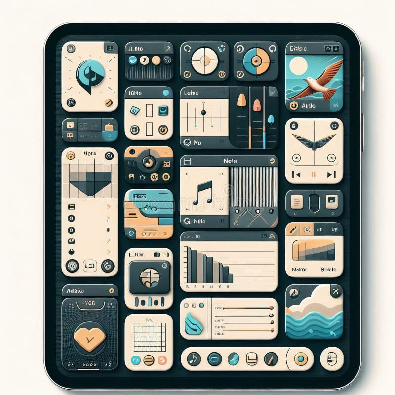 Note Taking App Interface with Note Org Rare Odd Stock Image - Image of ...