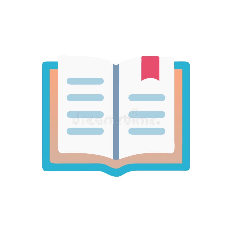 Note-Taking Icon for Open Notebooks Stock Vector - Illustration of ...