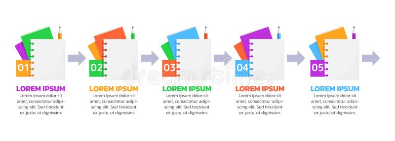 Note Taking Infographic Chart Design Template Stock Vector ...