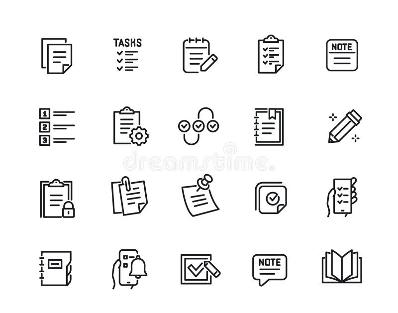 Task Simple Line Icons Stock Illustrations – 895 Task Simple Line Icons ...