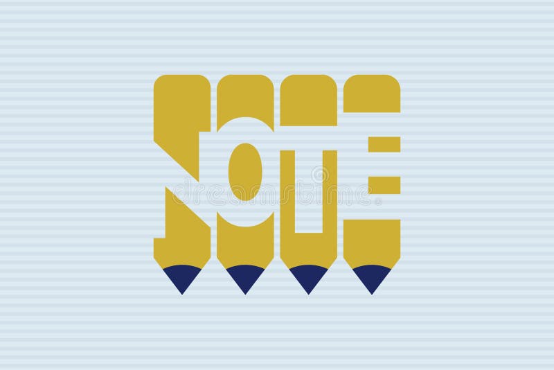 Note Text with Pen Symbol Creative Ideas Design. Note Typography ...