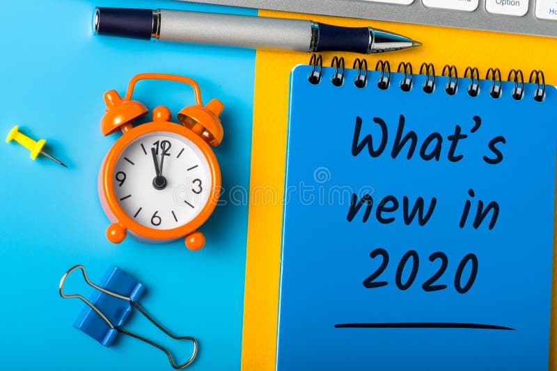 A Note What`s New in 2020 Year. Changes Coming in 2020 Stock Photo ...