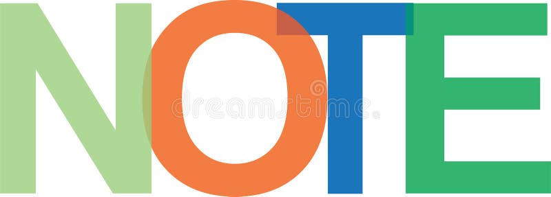 Note word on white stock illustration. Illustration of notice - 307553349