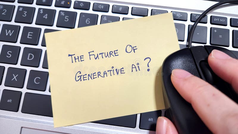 A Note with the Words the Future of Generative AI Placed on Keyboard ...