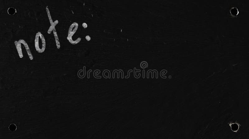 Note Written in Chalk on Slate Stock Image - Image of remind, space ...