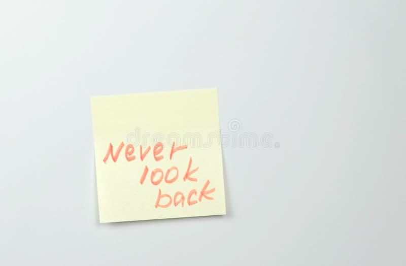 Note on Yellow Sticker Paper Sheets with Motivation Words Never Look ...