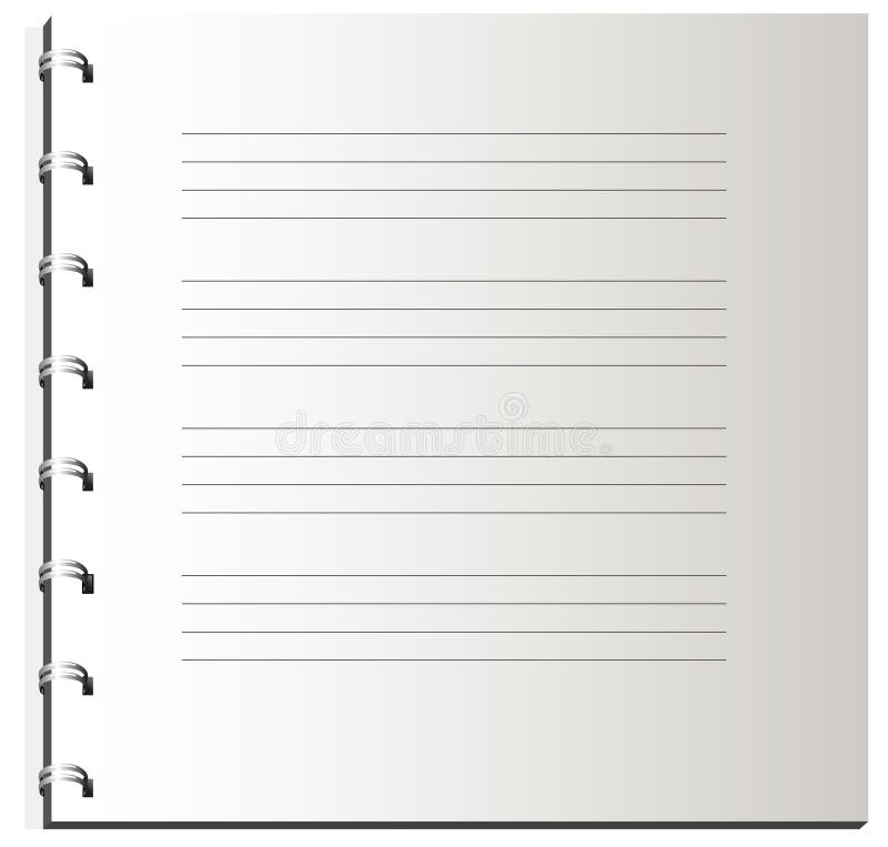 Horizontal Notebook Spiral Stock Illustrations – 1,052 Horizontal ...