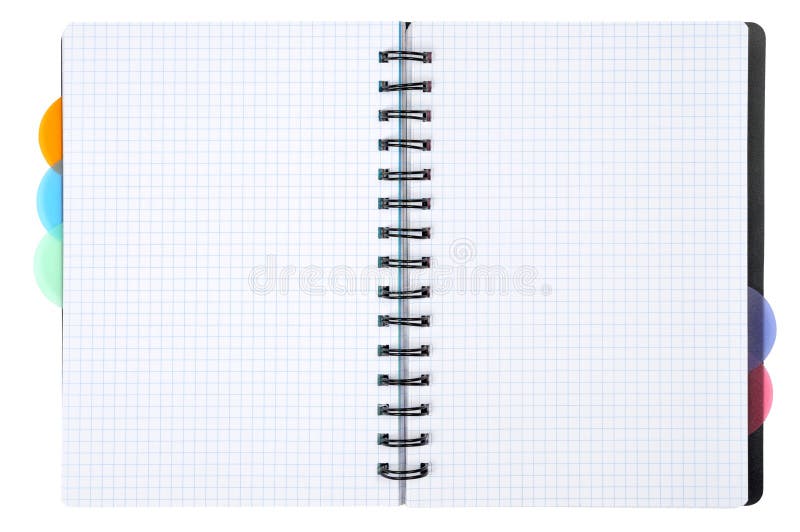 Spiral Notebook stock image. Image of notepad, open, blank - 34266341