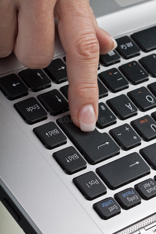 Notebook stock image. Image of typing, keyboard, finger - 14963443
