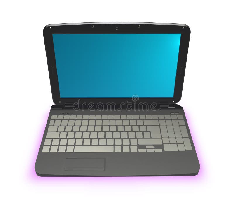 Laptop computer stock vector. Illustration of computer - 4175745