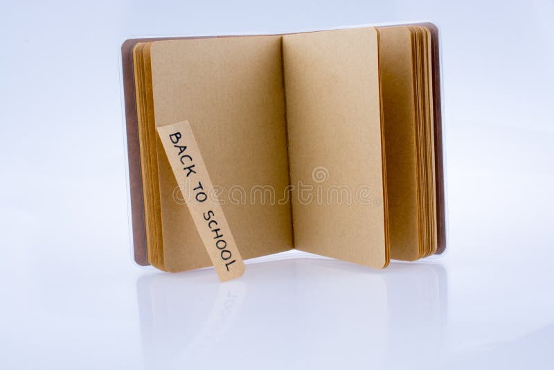 Notebook and Back To School Title Stock Image - Image of notebook ...