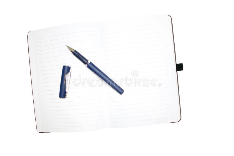 Notebook and Ballpoint Pen. Stock Photo - Image of consisting ...