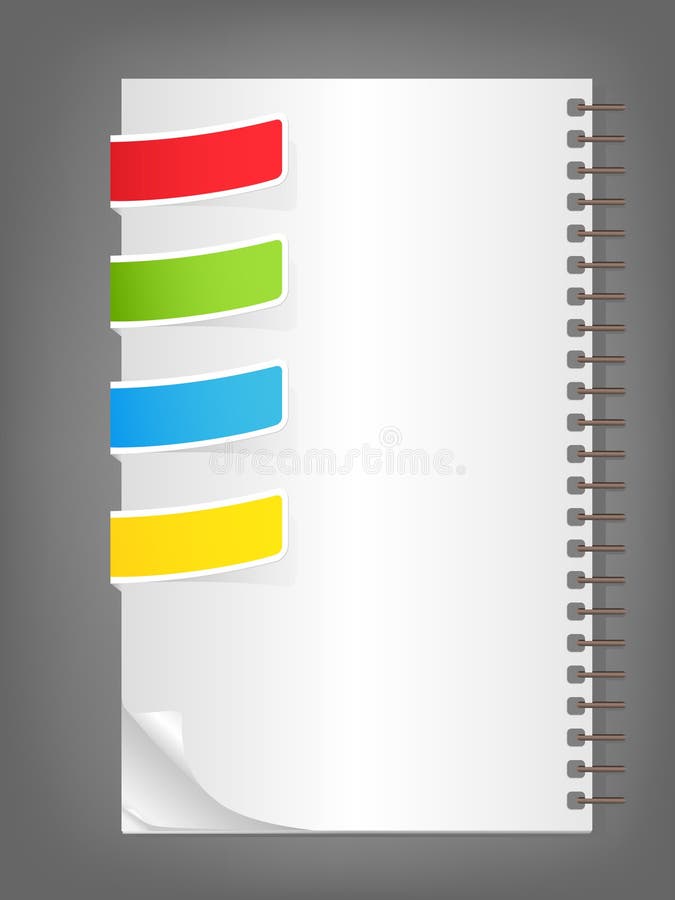 Kid Notebook with Blank Lined Page Stock Vector - Illustration of album ...