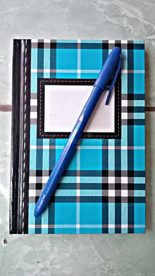 Notebook and Blue Pen Ready To Use Stock Image - Image of notebook ...