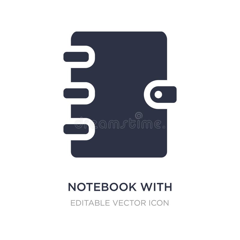 Contact Notebook Icon on White Background. Simple Element Illustration ...
