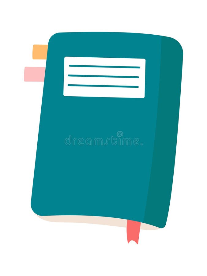Notebook with Bookmarks stock vector. Illustration of note - 277517361