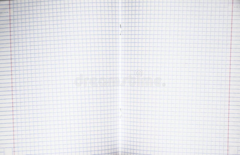 Notebook in the Box. Math Notebook. Background from a Sheet of Paper ...