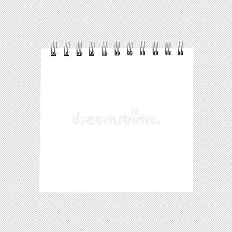Notebook Branco E Em Branco Com Espiral Sem Fundo. Png Incluso Foto de ...