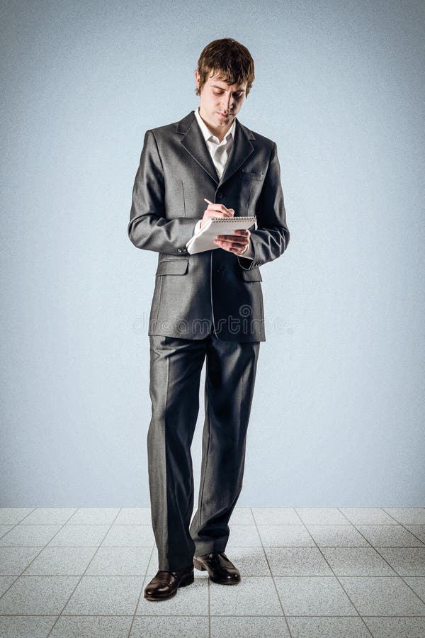 Notebook stock image. Image of full, professional, hand - 36044963