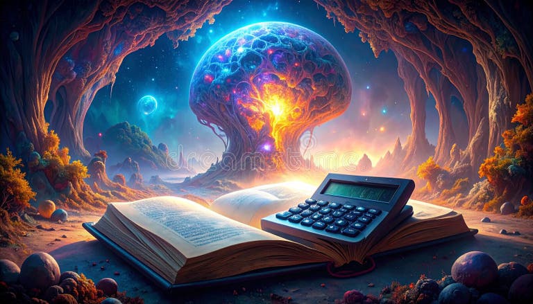 Notebook and Calculator on Study Table. Back To School Concept ...