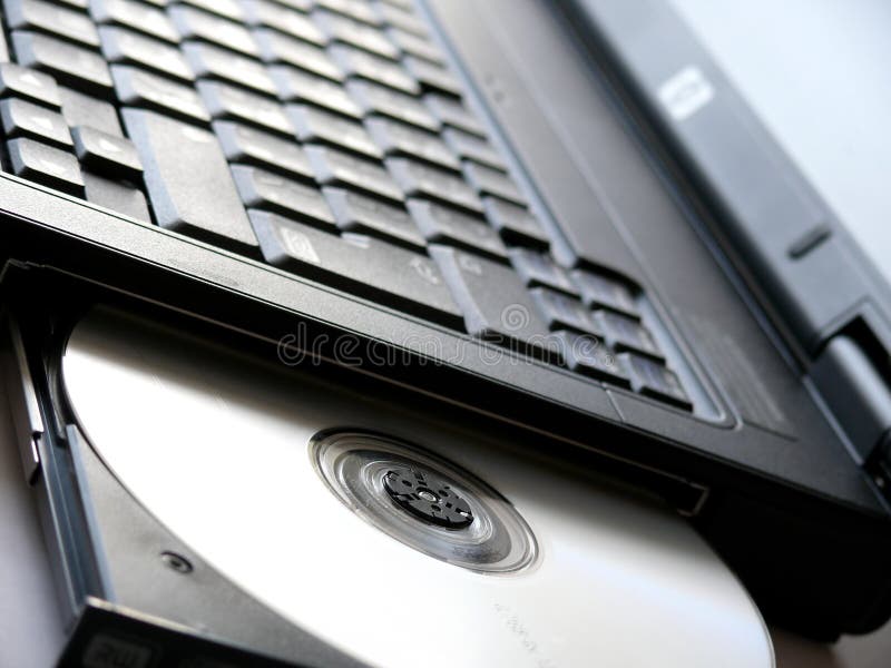 Notebook cd drive stock image. Image of keyboard, highway - 2192081