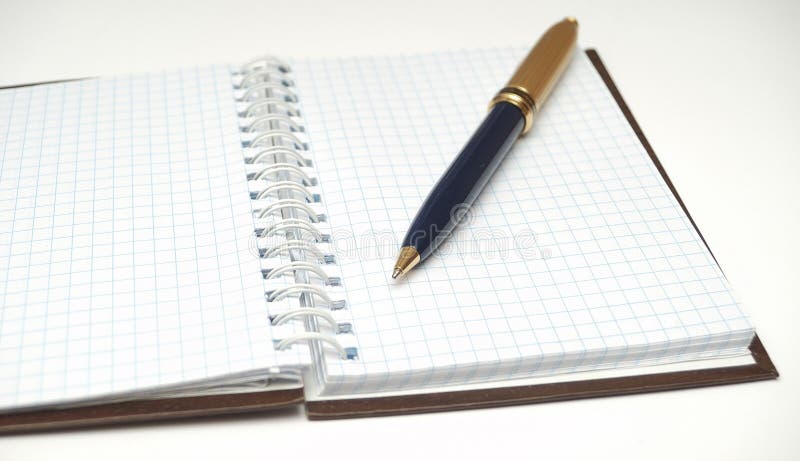 Notebook in check ii stock image. Image of forecasting - 2036993