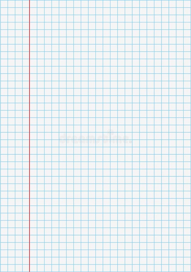 Notebook Checked Paper stock vector. Illustration of page - 58686498