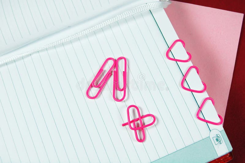 Notebook and clip stock image. Image of copy, icon, reminder - 12696889