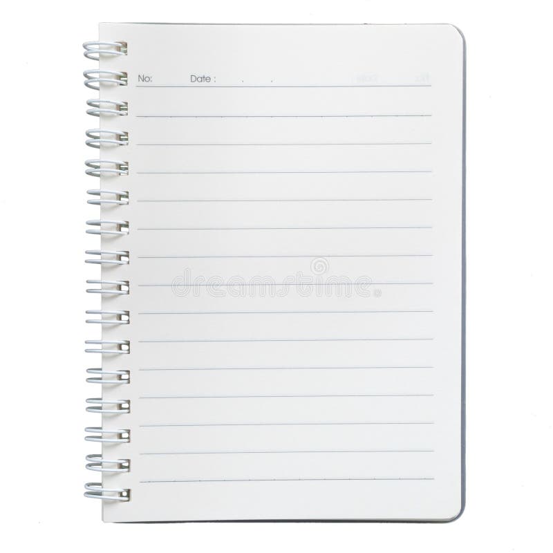 Open spiral lined notebook stock image. Image of page - 4246741 Open spiral lined notebook stock image. Image of page - 4246741