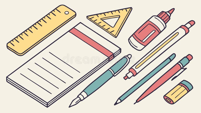 Notebook, Compass, and Graduation Cap. Tools for Academic Success ...