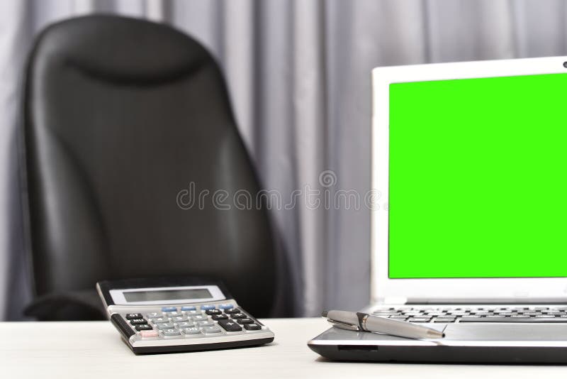 Notebook Computer with Transparent Screen in Chroma Key, Ideal for ...