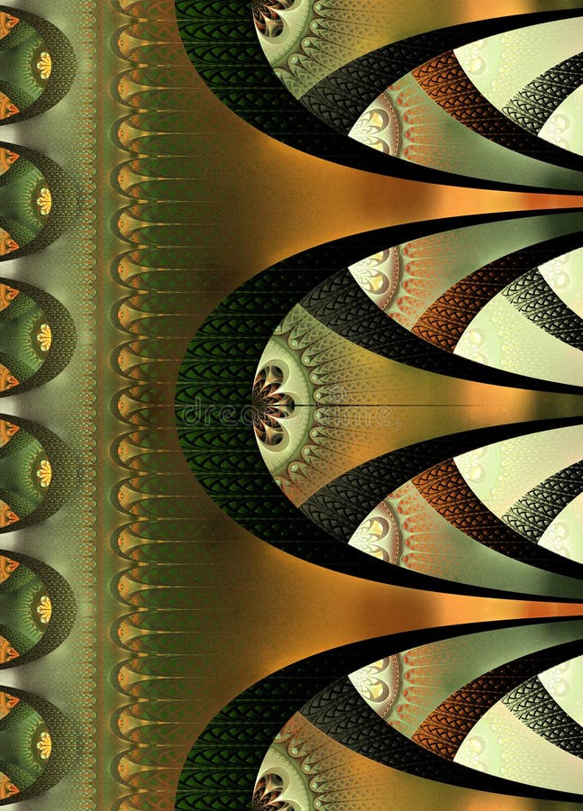 Notebook Cover with Beautiful Pattern in Fractal Design. Stock ...