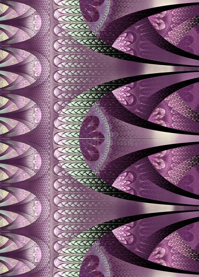 Notebook Cover with Beautiful Pattern in Fractal Design. Stock ...