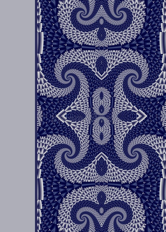 Notebook Cover with Beautiful Spiral Pattern in Fractal Design. Stock ...
