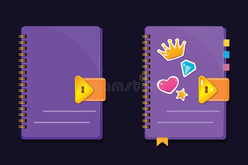 Notebook cover design stock illustration. Illustration of journal ...