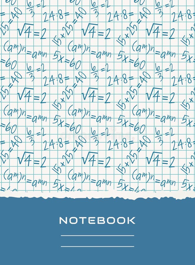 Vector Mathematical Seamless Texture with Handwritten Algebra and ...